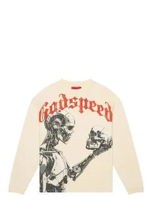 GODSPEED Limited Art Pieces Ai Long Sleeve Tee Shirt - Bone