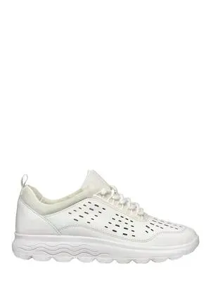 Geox Spherica Perforated Sneakers - White