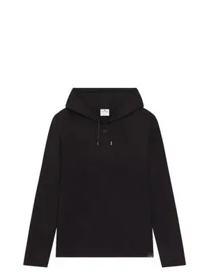 COURREGES Asymmetrical Cropped Hoodie - Black