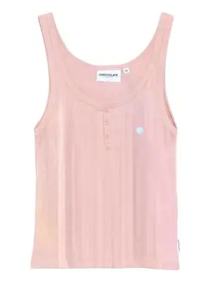 CHOCOOLATE Cotton Tank Top - Pink