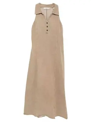 B+AB Sleeveless Midi Dress - Neutrals