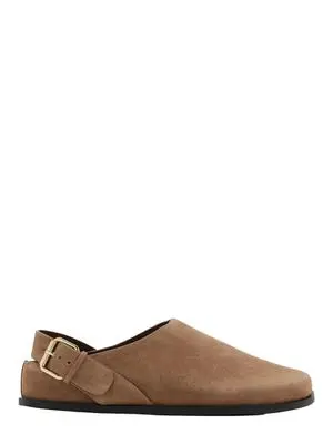 A.emery Louis Suede Clogs Tan