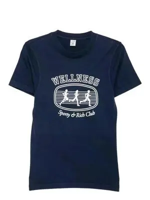 SPORTY & RICH Paris Marathon T-shirt - Blue