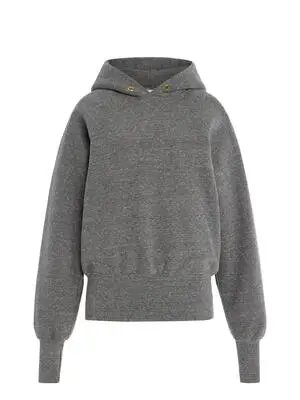 LES TIEN Taylor Cotton-blend Hooded Sweatshirt - Grey
