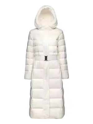 Geox Pheby Hooded Puffer Coat - White