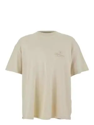 REPRESENT Gran Logo-print Crew-neck T-shirt - Neutrals
