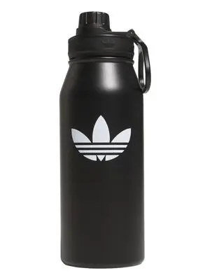 Adidas Originals L Steel 1l Metal Bottle - Black / White