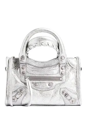 Balenciaga Le City Nano Handbag - Silver