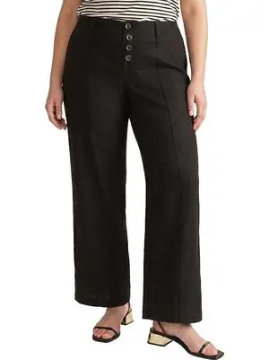 Universal Standard Coastal Linen Pants - Navy