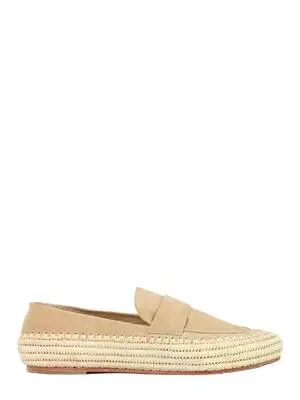 PALOMA BARCELO Billie Suede Loafers - Neutrals