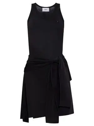 Coperni Tie-front Mini Dress - Black