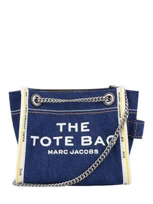 Marc Jacobs The Mini Denim Tote Bag - Dark Wash