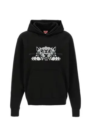 Kenzo Happy Tiger Hoodie - Black