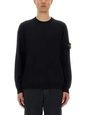 Stone Island Rws Lightweight Wool Sweater - Blue