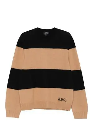 A.p.c. Striped Merino Wool Sweater - Multicolor