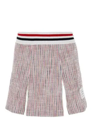 Thom Browne Striped Pleated Skirt - Rwbwht