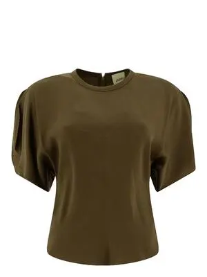 Isabel Marant Top With Puff Sleeves - Brown
