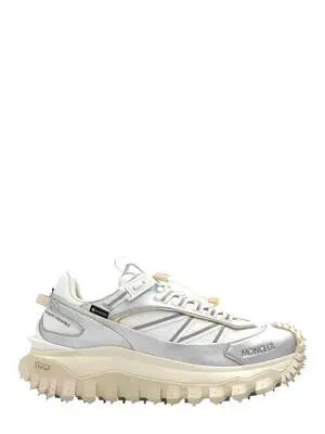 Moncler Trailgrip Gtx Leather Sneakers - Silver