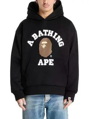 A BATHING APE® College Logo-print Hoodie - Black