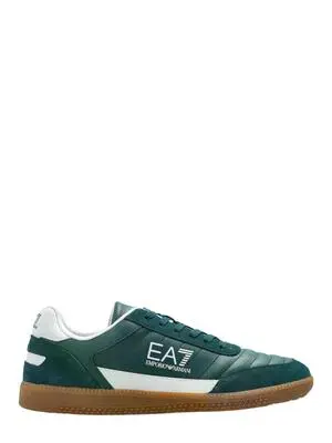Emporio Armani Logo-embellished Sneakers - Green