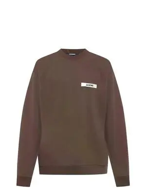 Jacquemus Logo Patch Sweatshirt - Brown