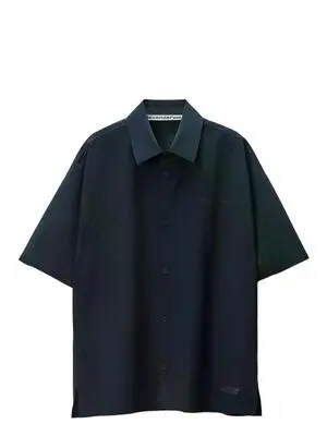 ALEXANDER WANG Laser-cut Logo Button-up Shirt