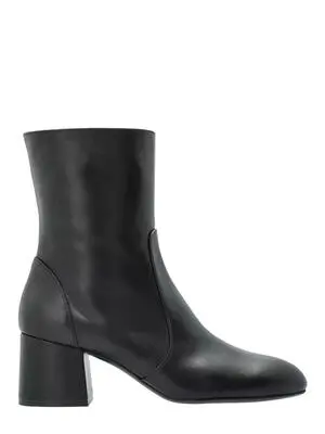 STUART WEITZMAN Leather Ankle Boots - Black