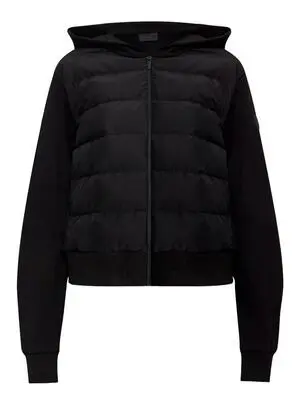 Moncler Quilted Hooded Jacket - 999 Black