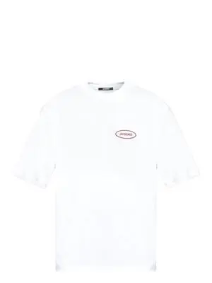Jacquemus Logo-embroidered T-shirt - White