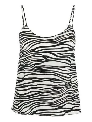 Max Mara Zebra-print Vest Top - White