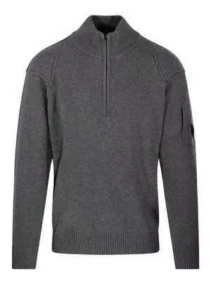 C.P. COMPANY Half-zip Sweater - Grey