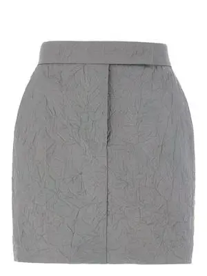 Max Mara Wool Mini Skirt - Grey