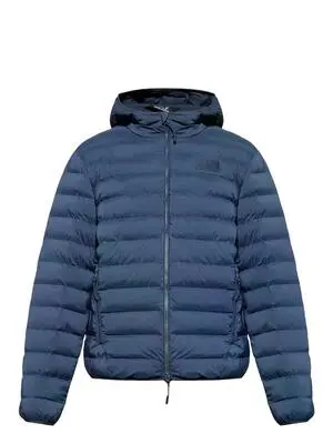 Emporio Armani Hooded Quilted Jacket - Blue