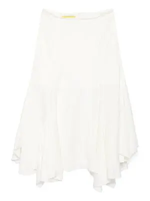 MARQUES' ALMEIDA High-waisted Handkerchief-hem Skirt - Neutrals