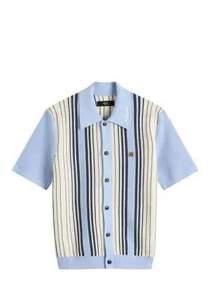 Amiri Script Stripe Shirt - Ashley Blue