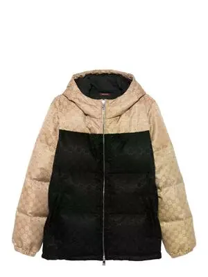 Gucci Gg Canvas Puffer Jacket - Black