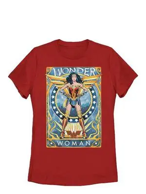 WONDER WOMAN 1984 Trading Card Graphic T-shirt - Red