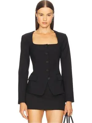 Simkhai Marlowe U-neck Jacket - Black