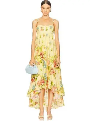 HEMANT & NANDITA HEMANT AND NANDITA Floral Poplin Maxi Dress