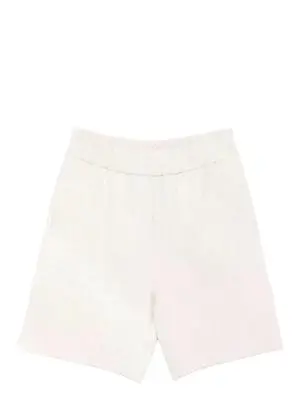 Fendi Logo Patch Shorts - Neutrals