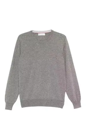 Brunello Cucinelli Cashmere Crew-neck Sweater - Grey