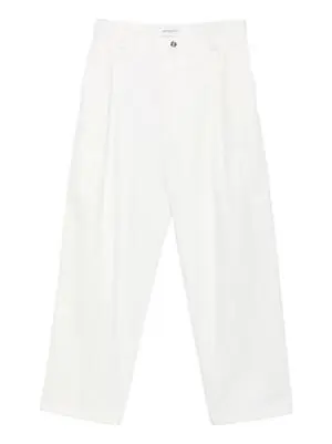 Givenchy Pleated Wide-leg Trousers - White