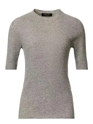 Fabiana Filippi Ribbed Short-sleeve Top - Grey