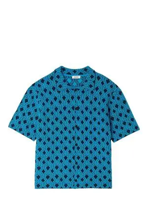 Sandro Patterned Short-sleeve Shirt - Blue