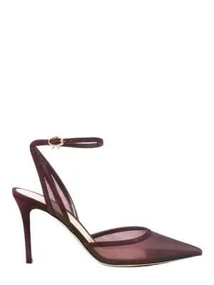 GIANVITO ROSSI 100mm Suede Heeled Pumps - Red