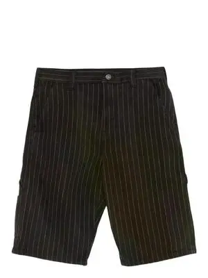 Dickies Service Carpenter Pinstripe Cotton Shorts - Black