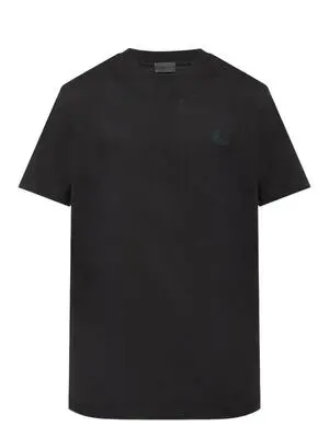 Moncler Logo-patch Cotton T-shirt - Black