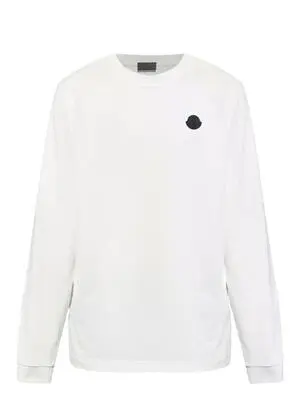 Moncler Logo-patch Long-sleeve T-shirt - White