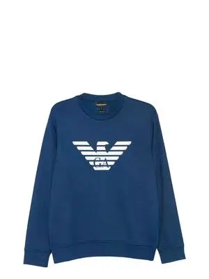 Emporio Armani Eagle Logo Sweatshirt - Blue
