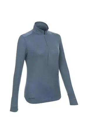 LAMUNT Alexandra High-neck Zip-up Sweatshirt - Blue